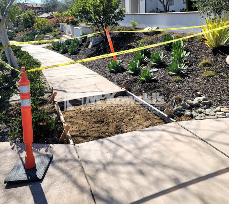 Colored Sidewalk Replacement | McKowski's Maintenance Systems